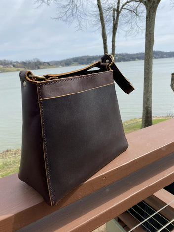 'Almost Perfect' Triangle Shoulder Bag | Portland Leather Goods