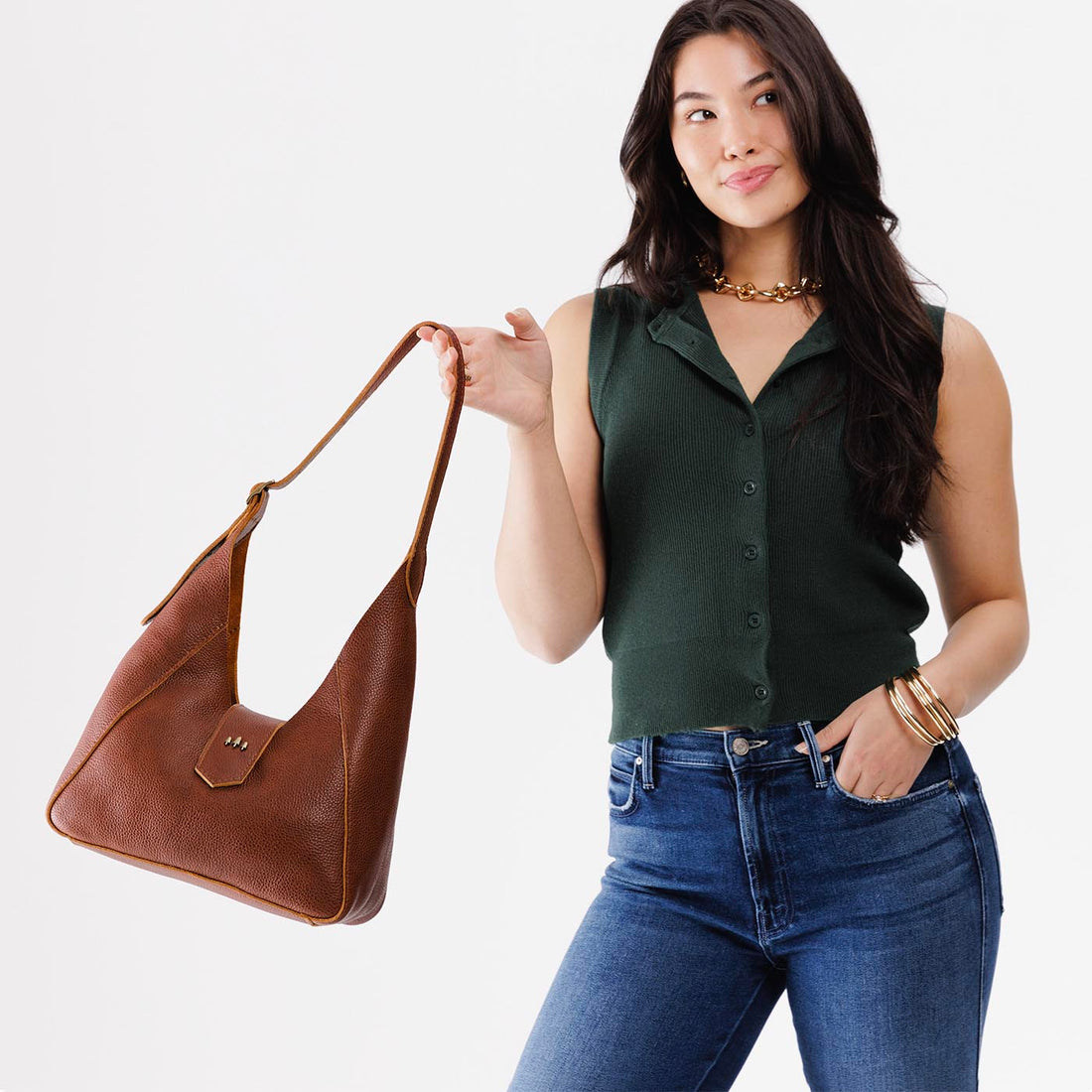 'Almost Perfect' Flora Shoulder Bag | Portland Leather Goods