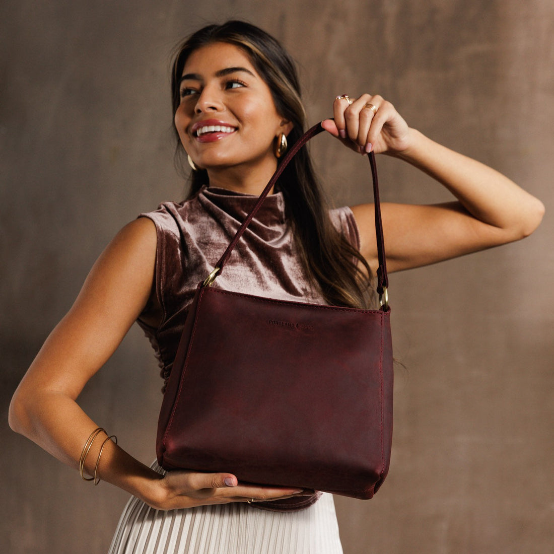 Triangle Shoulder Bag | Portland Leather Goods