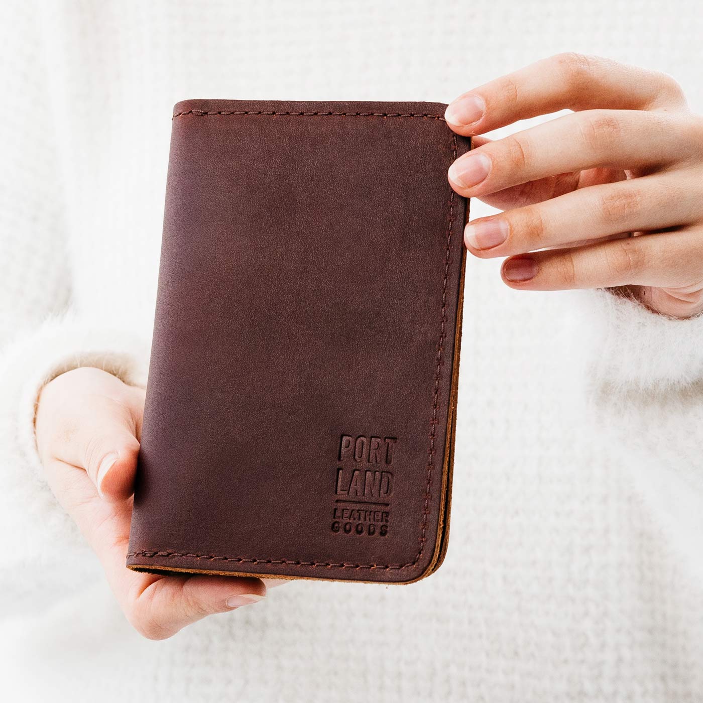 'Almost Perfect' Leather Modern Passport Holder | Portland Leather