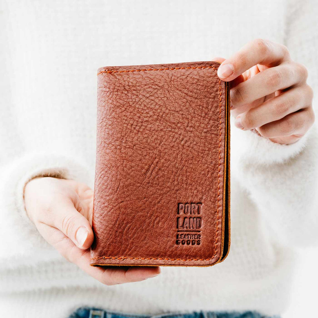 Leather Modern Passport Holder | Portland Leather Goods