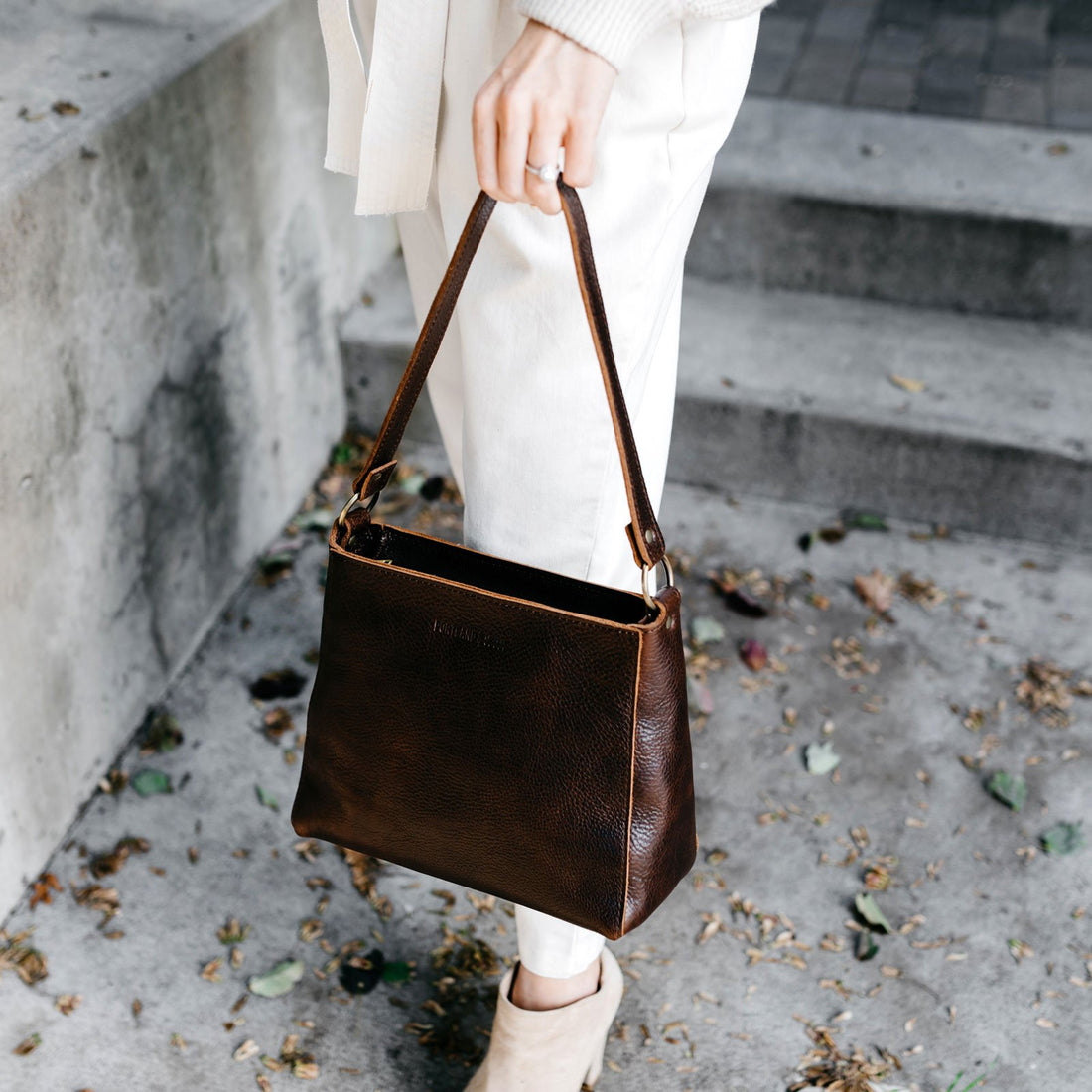 Triangle Shoulder Bag | Portland Leather Goods
