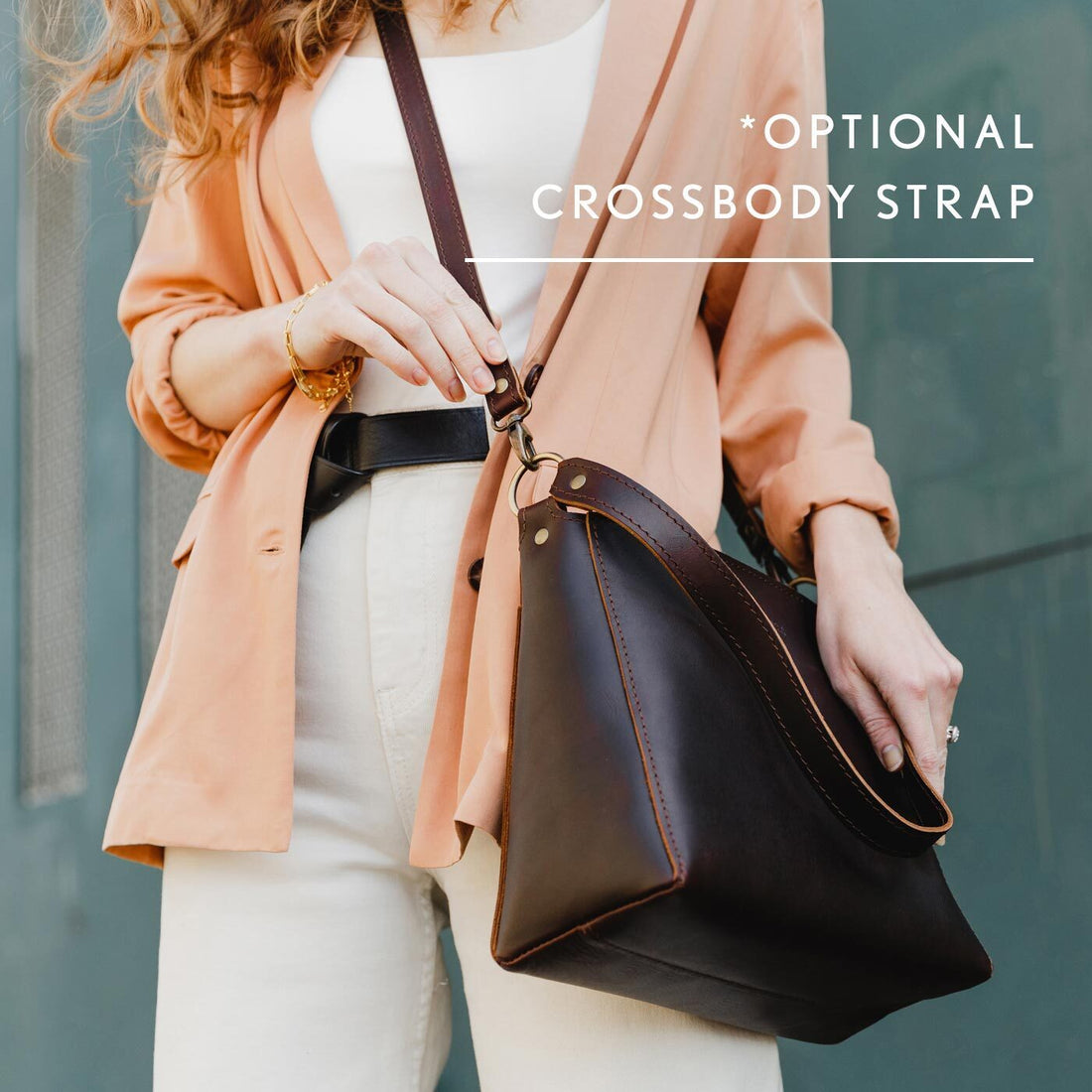 'Almost Perfect' Triangle Shoulder Bag | Portland Leather Goods